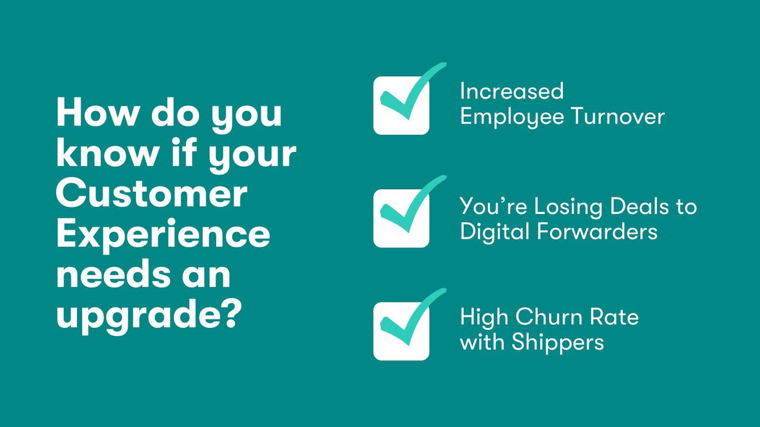 3 Signs Your Freight Forwarding Customer Experience Needs an Upgrade ...